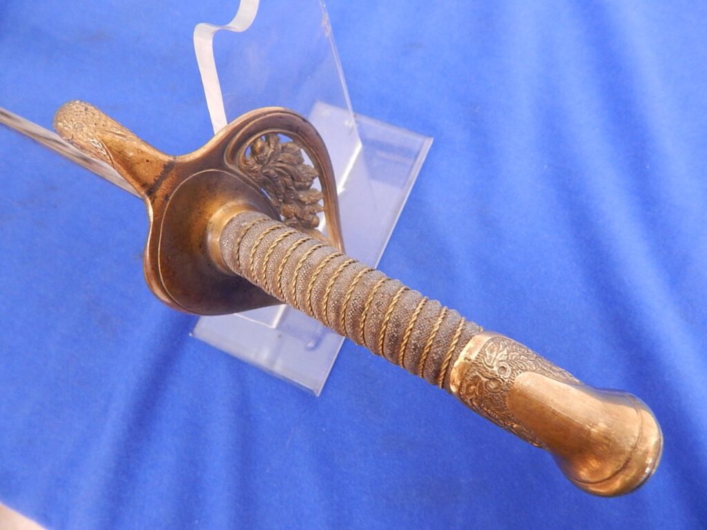 Ames Civil War Navy Officers Sword with ID – J & J Military Antiques ...