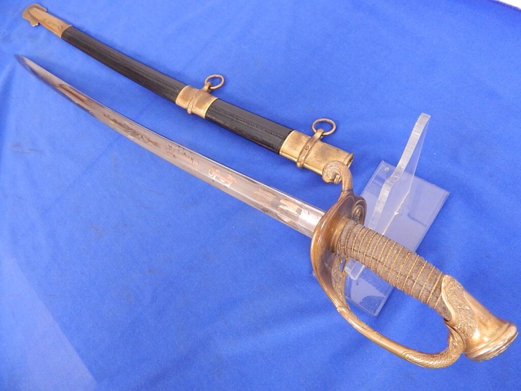 Ames Civil War Navy Officers Sword with ID – J & J Military Antiques ...