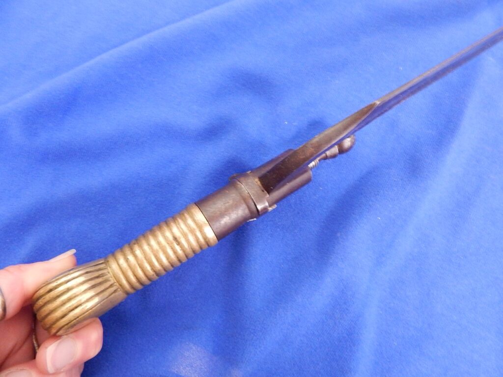 French M-1837 Sword Socket Bayonet W/Brass Insert Handle – J & J ...