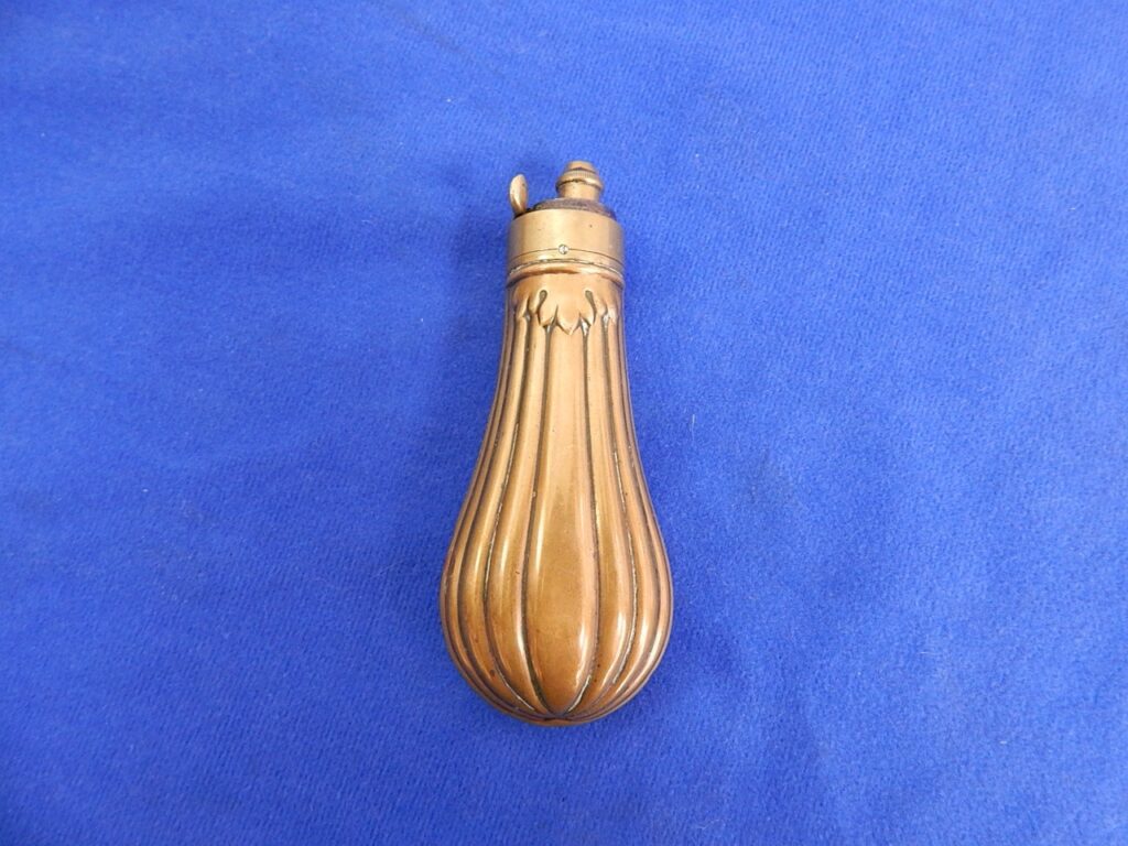 Pistol Powder Flask Ribbed Design – J & J Military Antiques – Guns ...