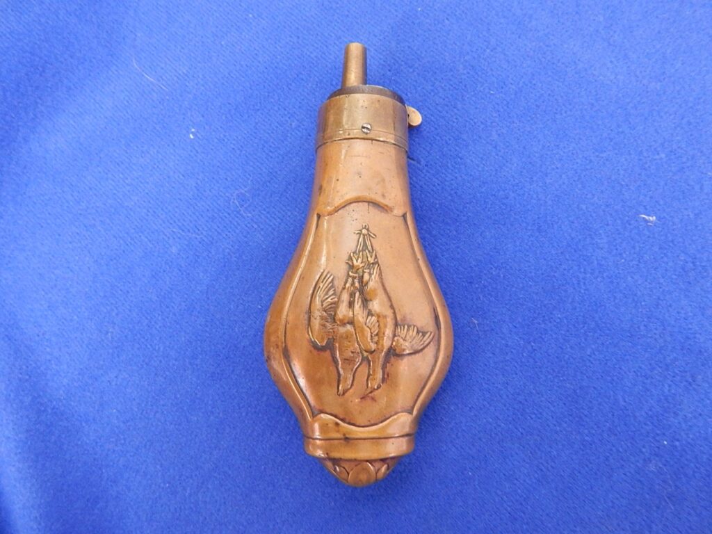 Hanging Pheasant Pistol Powder Flask J And J Military Antiques Guns Swords Bayonets And Militaria 