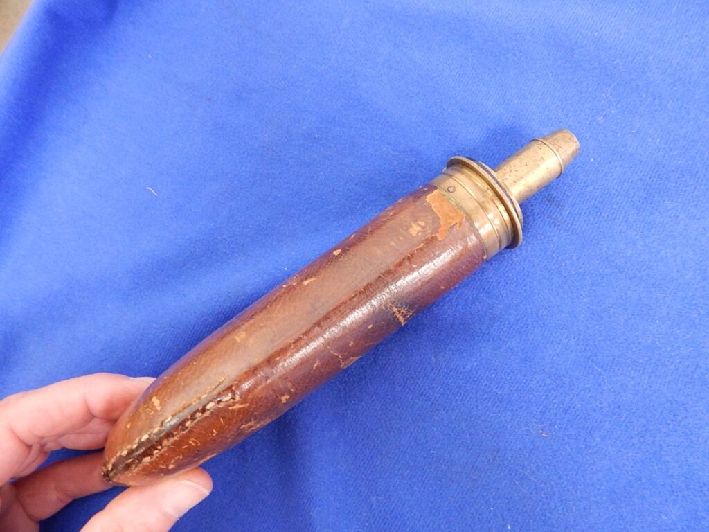 Hawksley Pistol & Rifle Bag Type Powder Flask – J & J Military Antiques ...