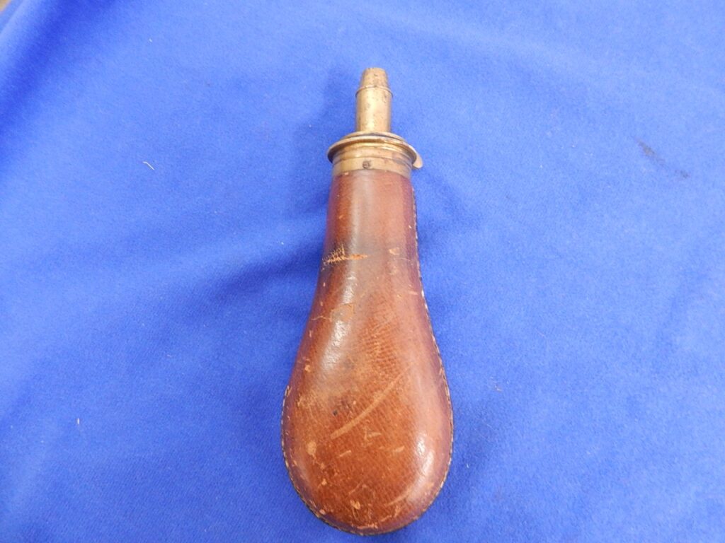 Hawksley Pistol & Rifle Bag Type Powder Flask – J & J Military Antiques ...