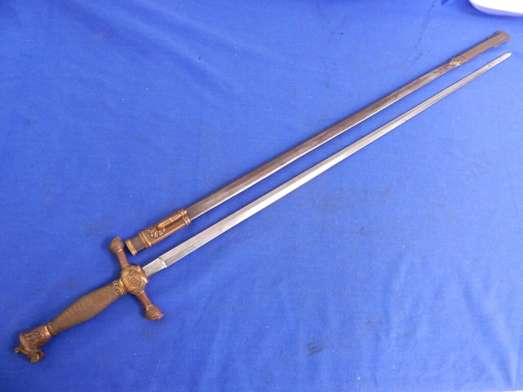 Springfield Armory M-1868 Military Academy Cadet Officers Sword W/S – J ...
